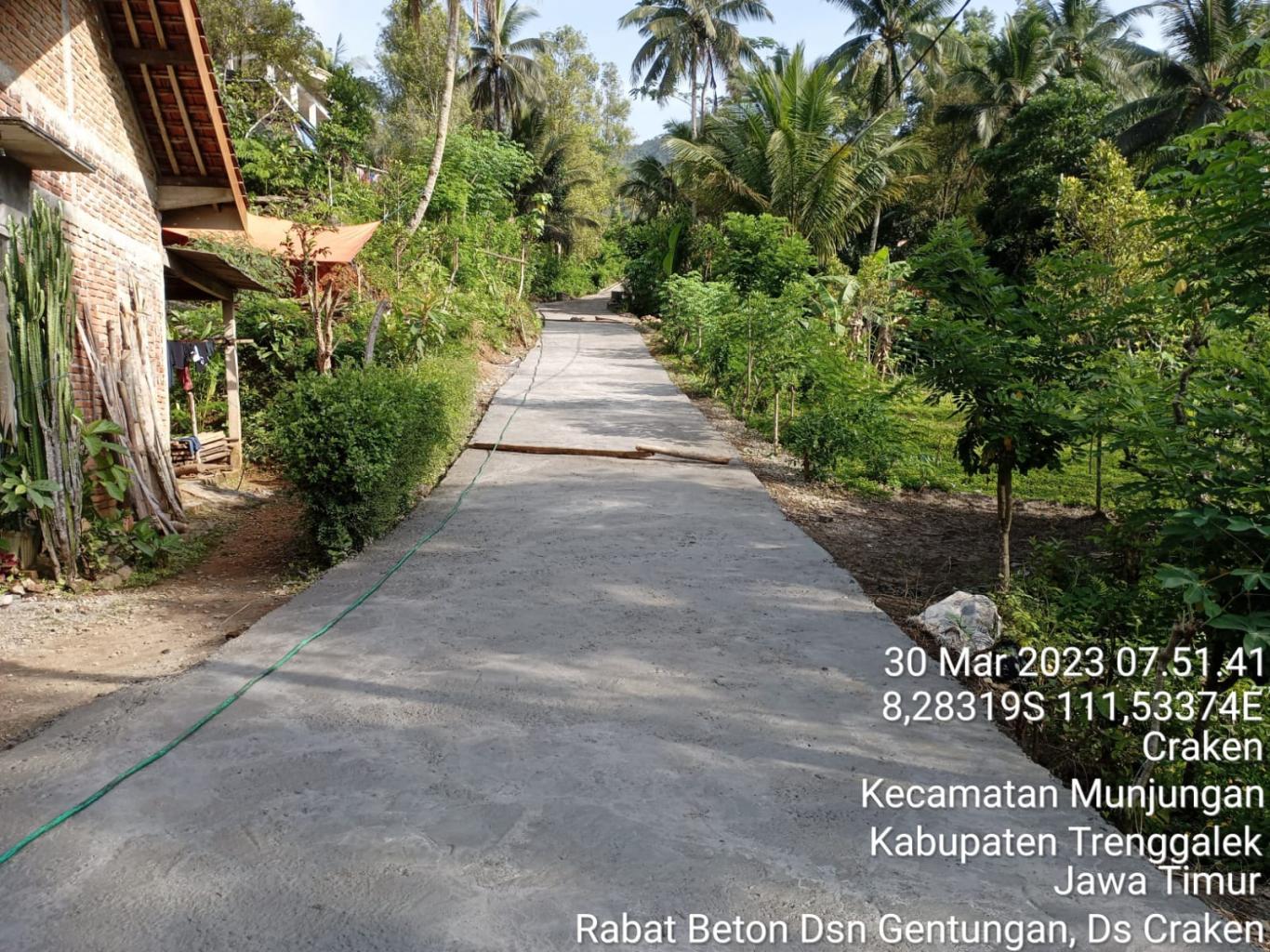PEMBANGUNAN JALAN RABAT BETON DUSUN GENTUNGAN TAHUN 2023 - Website Desa ...